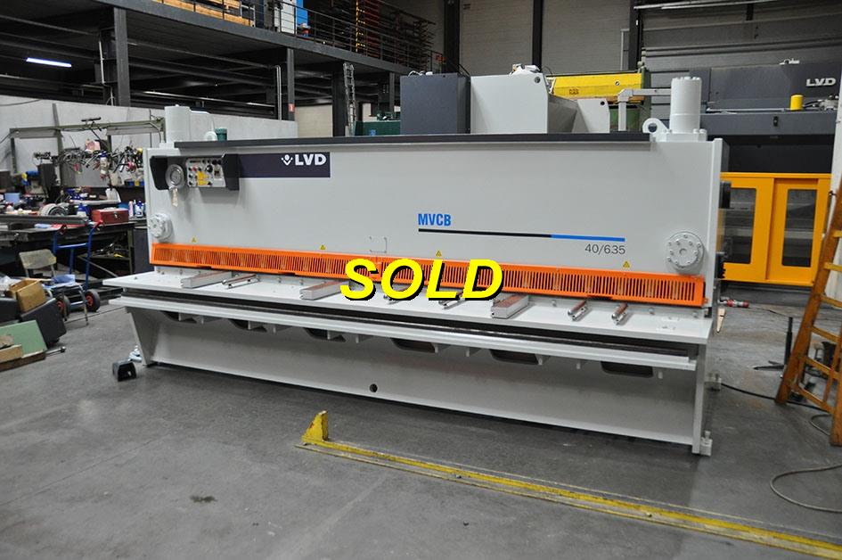 Used Hydraulic guillotine shears, LVD - MVCB 4100 x 6,35 mm N° 10612