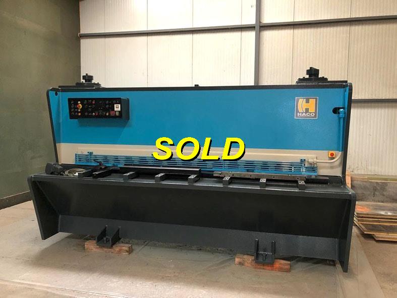 Used Hydraulic guillotine shears, Haco - PS 3050 x 10 mm CNC N° 11304