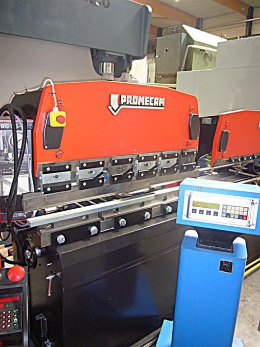 Used Hydraulic press brakes, Amada Promecam - RG 25T x 1250 cnc N° 3359 *07