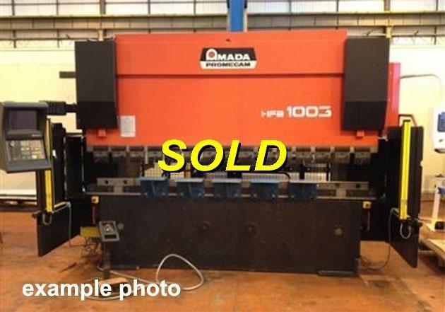 Used Hydraulic press brakes, Amada Promecam - HFB 100 Ton x 3000 mm CNC ...