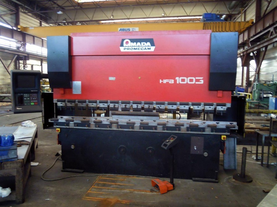 Prensas plegadoras hidráulicas, Amada Promecam - HFB 100T x 3000mm CNC ...