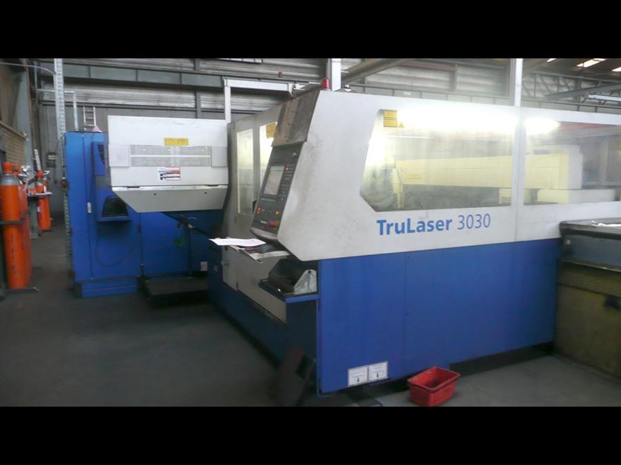 Used Laser cutting machines, Trumpf L3030 - 3000 x 1500 mm CNC N° 7580