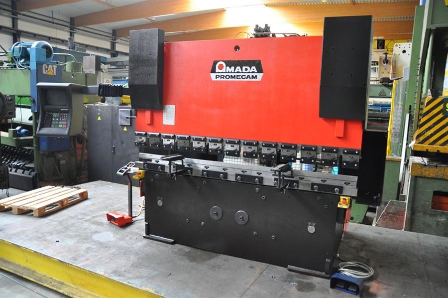 Used Hydraulic press brakes, Amada Promecam HFBO - 80 ton x 2500 mm CNC ...