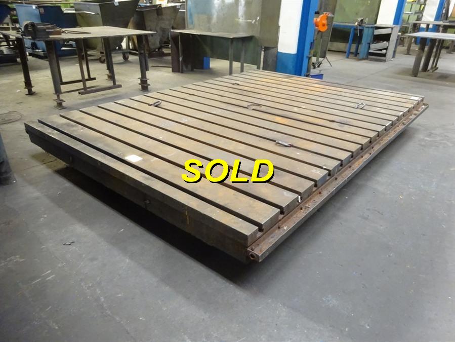 Used Tables & Floorplates, T-slot Table - 3630 x 2600 mm N° 9040
