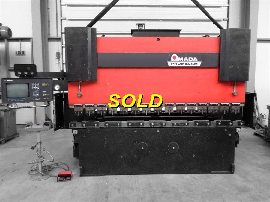 Used Hydraulic press brakes, Amada Promecam HFB - 125 ton x 3100 mm CNC ...